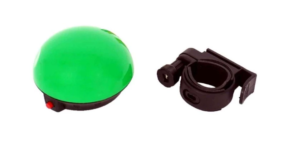 Crosser CLT-139 elektromos kerékpár duda, egy szólamú, elemekkel, zöld