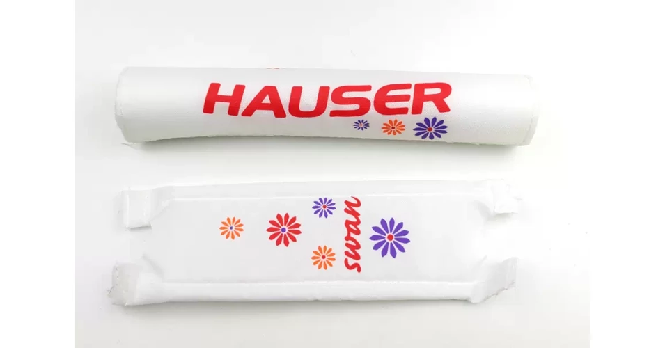 Hauser Swan BMX 20 kormány védő szivacs szett, 2 db-os, fehér-piros