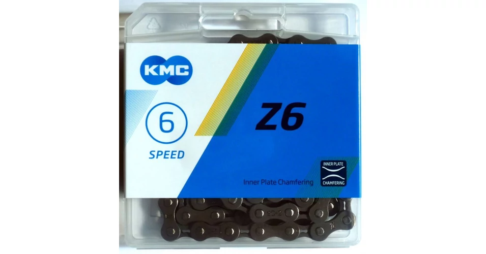 KMC Z6 kerékpár lánc, 6s, 116 szem, szürke