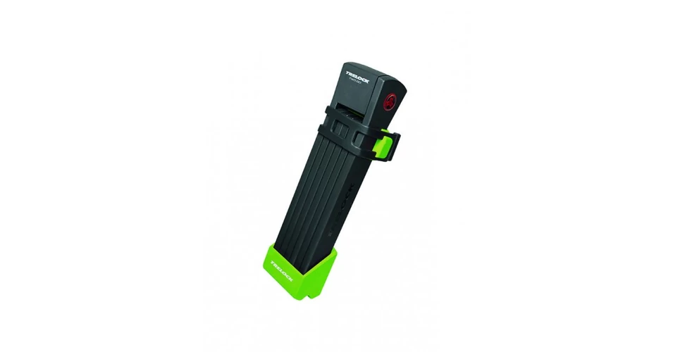 Trelock FS200 Two.Go összehajtható colostok zár, 75 cm, vázkonzollal, zöld