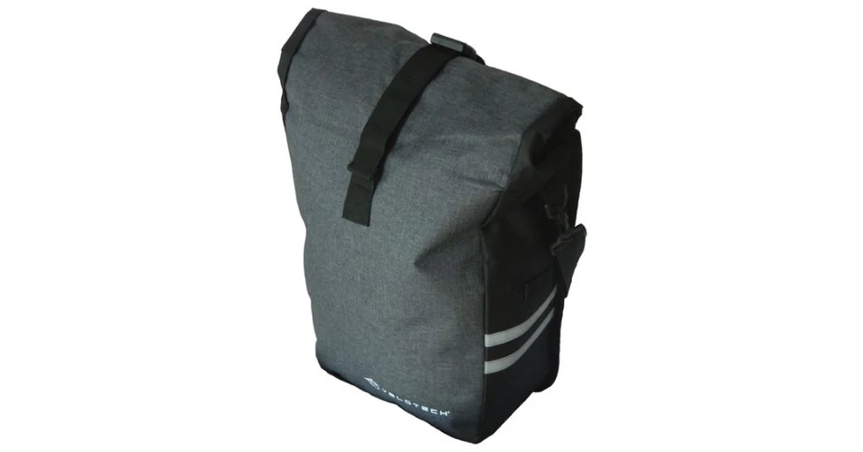 Velotech L egy részes csomagtartó vagy oldaltáska, 30x15x45 cm, 20L, szürke