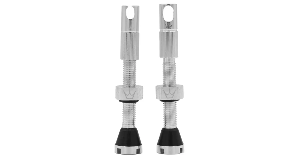 Peaty's-Chris King tubeless presta szelep, 42 mm, párban, ezüst