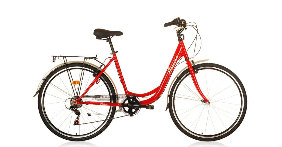 Hauser Swan NŐI kerékpár piros, 6 seb