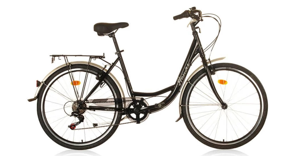 Hauser Swan NŐI kerékpár fekete, 6 seb