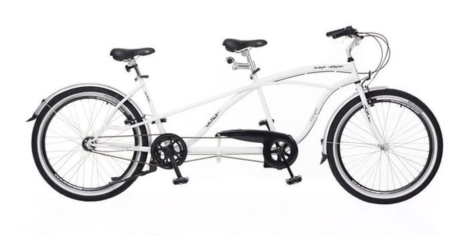 Neuzer Twilight tandem kerékpár fehér fekete