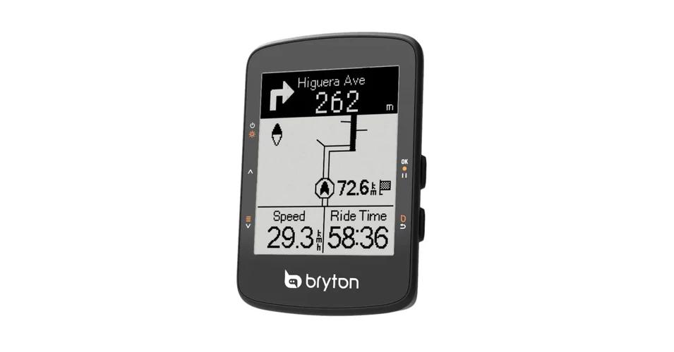 Bryton Rider 460 E GPS vezeték nélküli kerékpáros komputer, fekete