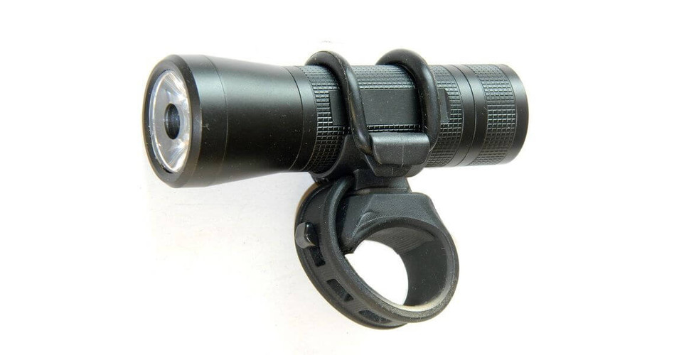 Velotech 3W LED-es elemes első lámpa, alumínium, 200 lumen