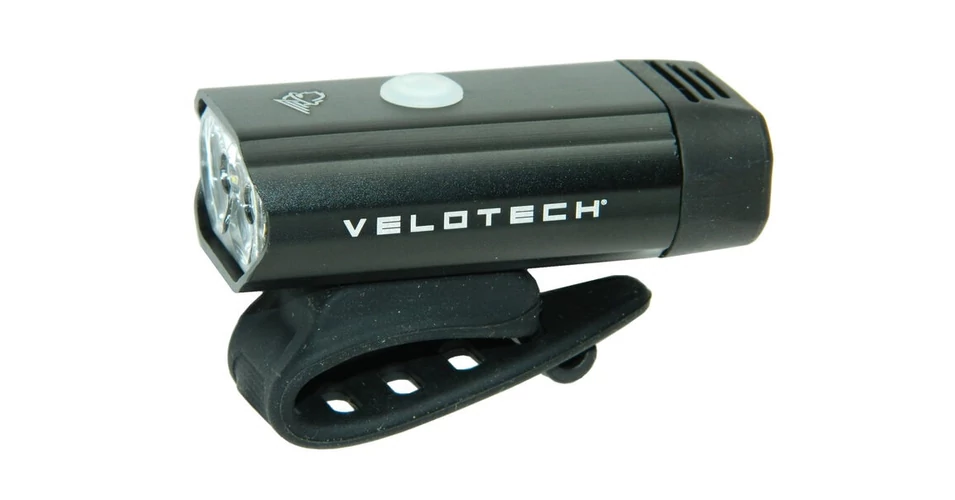 Velotech Ultra 300 tölthető első lámpa alu házas 5W 300 lumen fekete