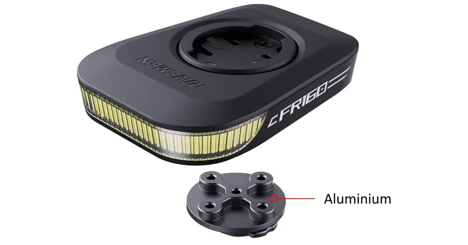 Ravemen FR160 USB-ről tölthető LED-es első lámpa, alu adapterrel